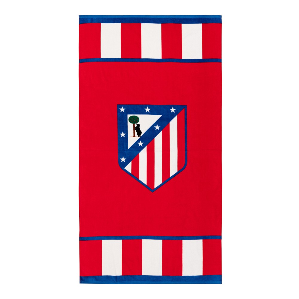 BUY Red crest beach towel ONLINE | Atlético de Madrid Official Store