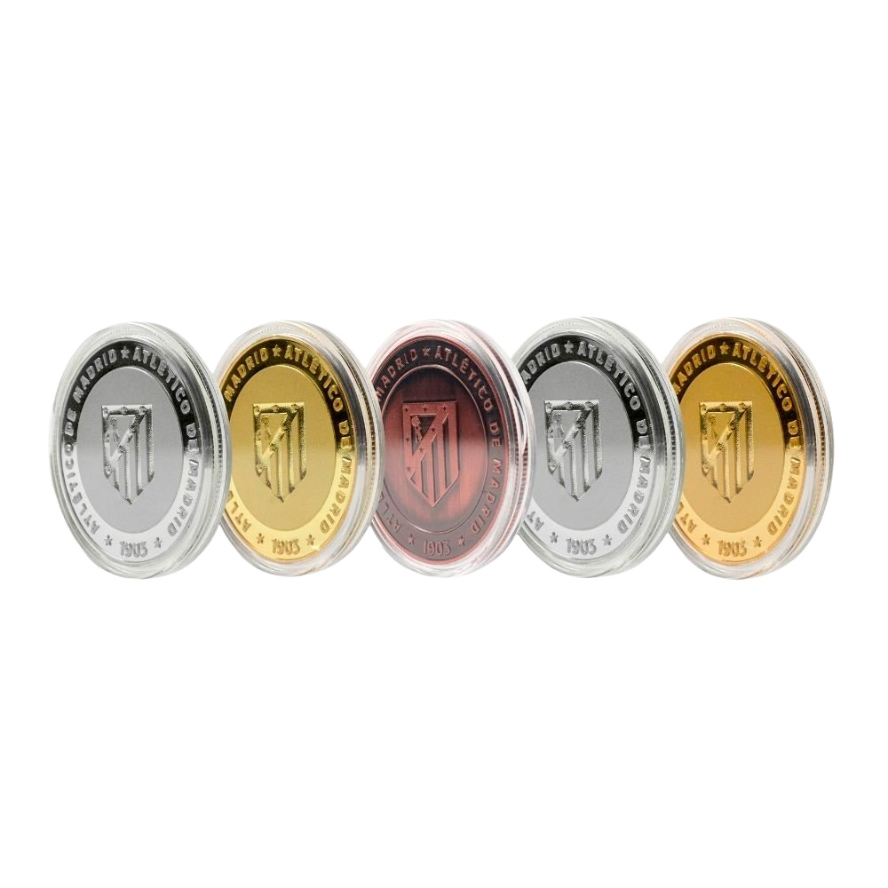 COMPRAR Pack 5 Monedas Atleti 4 cm ONLINE | Tienda oficial del Atlético ...