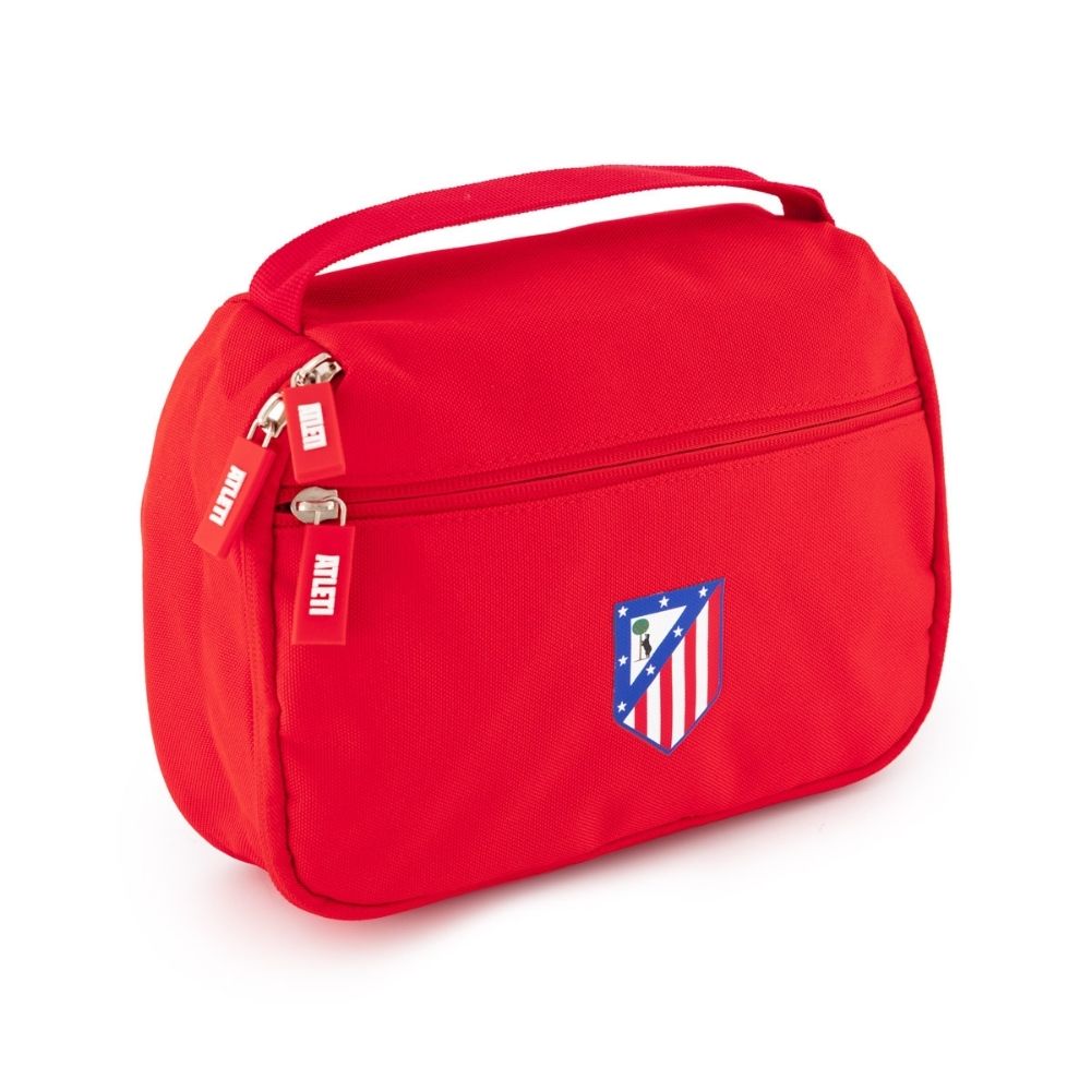 BUY Red Atleti Toiletry Bag with Hanger ONLINE | Atlético de Madrid ...