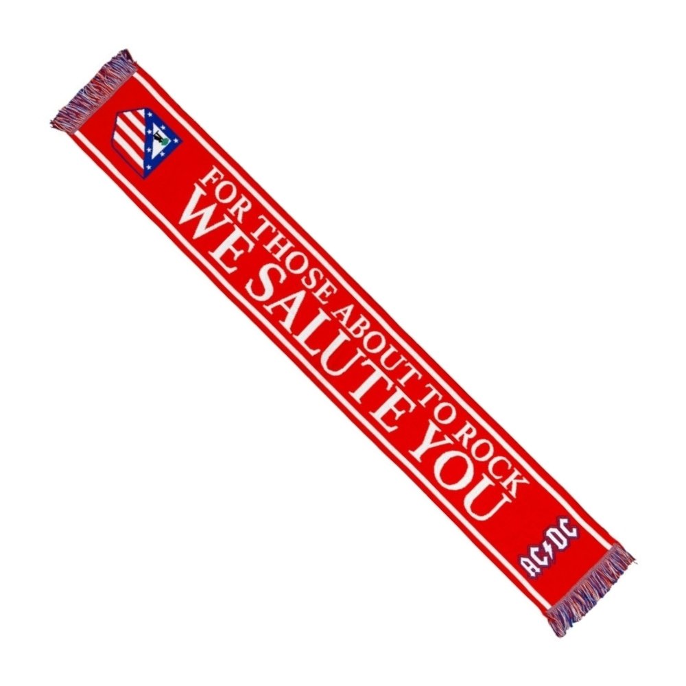 BUY Red Scarf AC/DC We Salute You ONLINE | Atlético de Madrid Official ...
