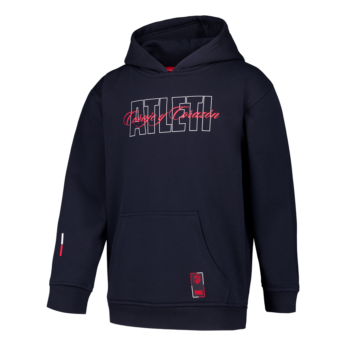 BUY Kids Atleti Hoodie Navy Coraje y Corazón ONLINE | Atlético de ...